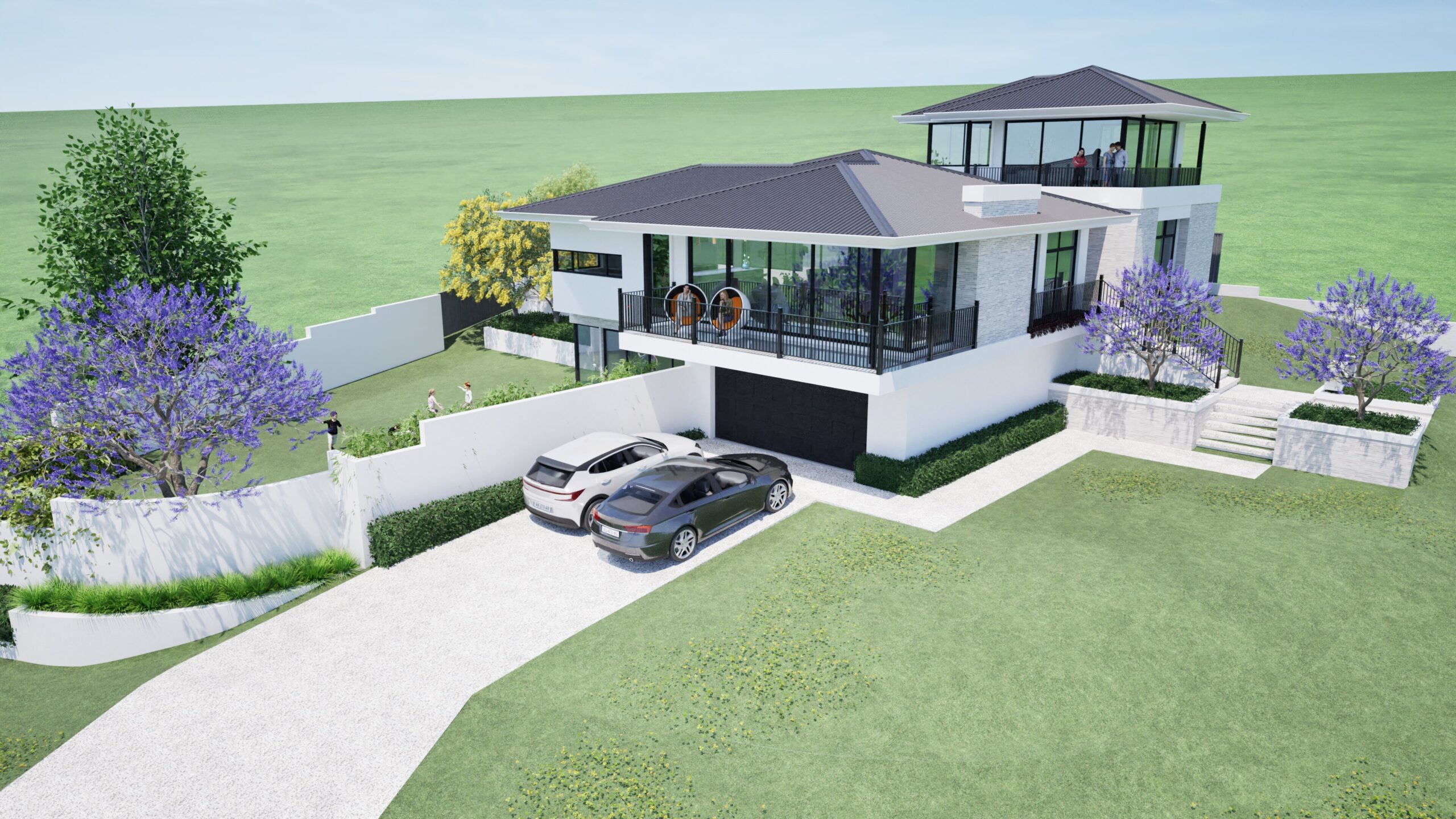 An Elevated Contemporary Oasis - Oswald Homes